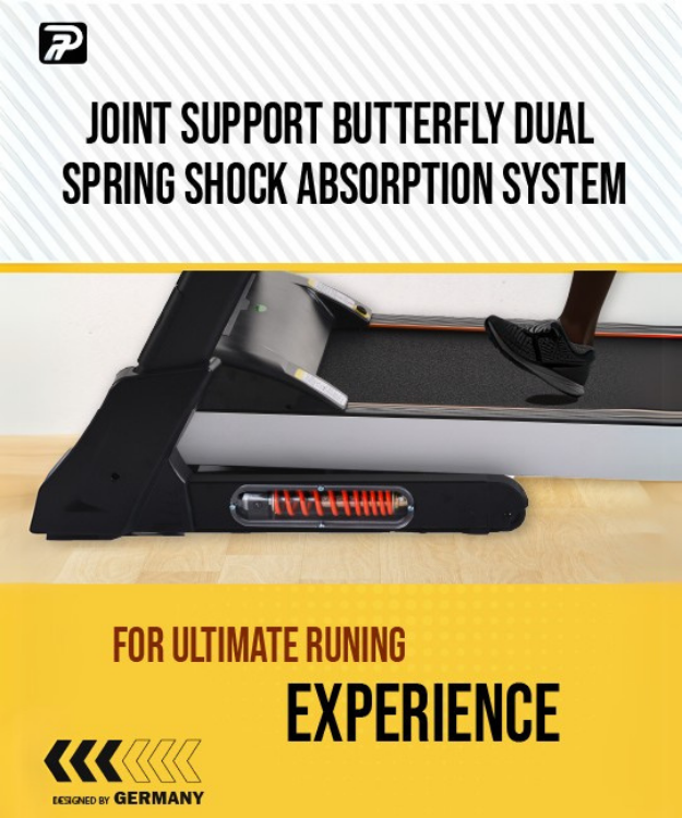 PT-600 Semi Commercial DC Motorised Treadmill | Durable